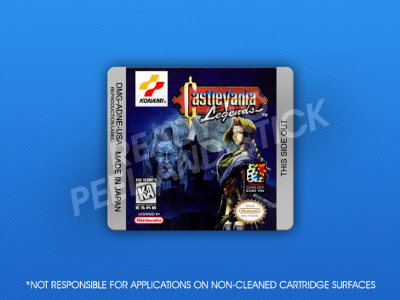 GameBoy - Castlevania Legends Label - Retro Game Cases
