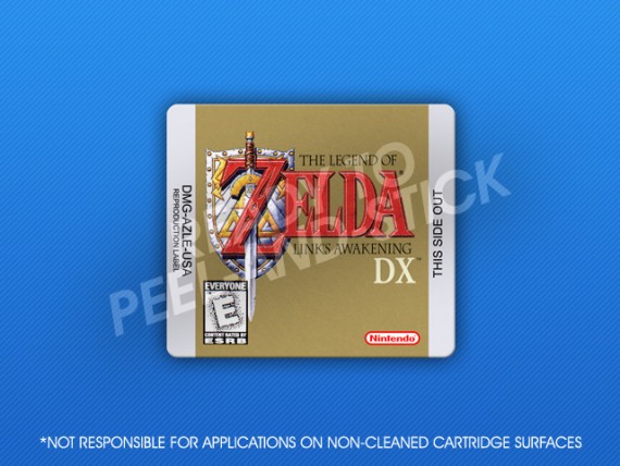 GameBoy - Legend of Zelda: Link’s Awakening DX Label - Retro Game Cases