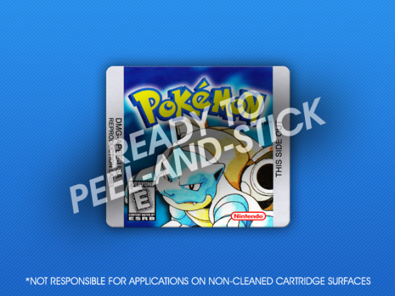 GameBoy - Pokemon Blue Label - Retro Game Cases
