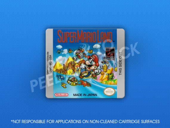 GameBoy - Super Mario Land Label - Retro Game Cases