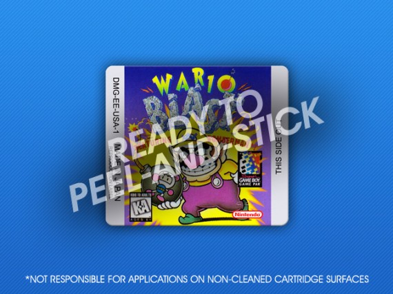 GameBoy - Wario Blast Label - Retro Game Cases
