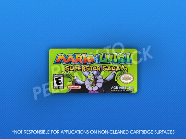 GameBoy Advance - Mario & Luigi: Superstar Saga Label - Retro Game Cases