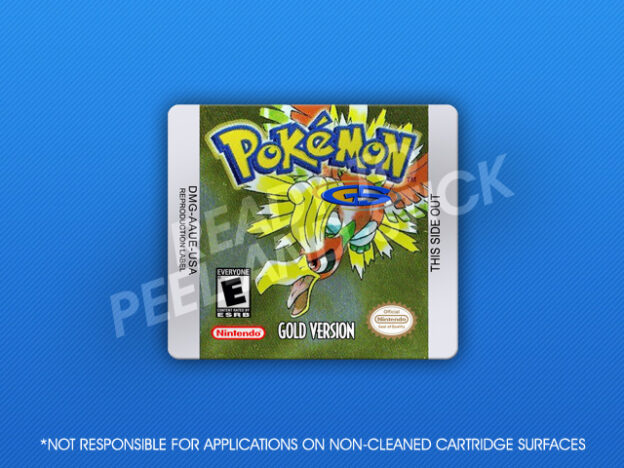 GameBoy Color - Pokemon Gold Label - Retro Game Cases