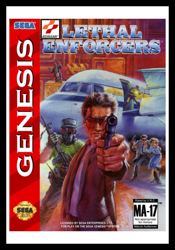 Genesis – Lethal Enforcers - Retro Game Cases 🕹️