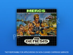 Sega Genesis - MERCS Label - Retro Game Cases