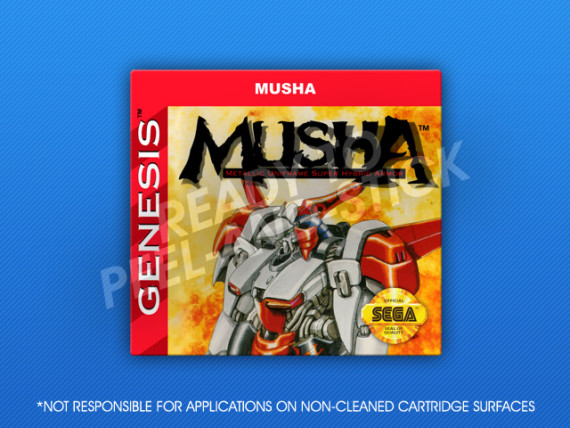 Sega Genesis - Musha Label - Retro Game Cases