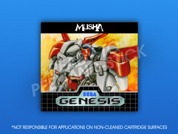 Sega Genesis - Musha Label - Retro Game Cases