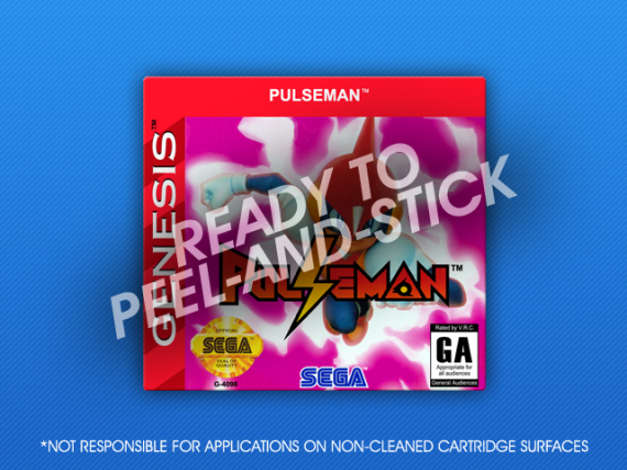 Sega Genesis - Pulseman Label - Retro Game Cases