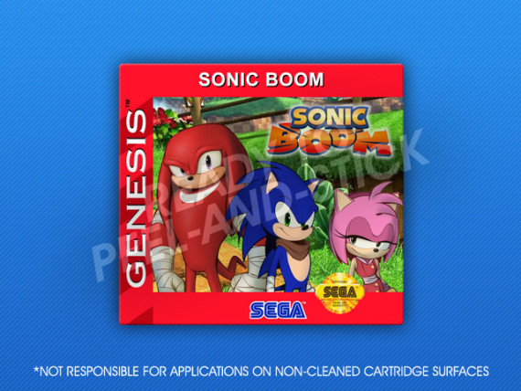 Sega Genesis - Sonic Boom Label - Retro Game Cases