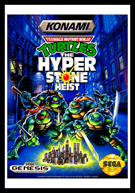 Genesis – TMNT: The Hyperstone Heist - Retro Game Cases 🕹️