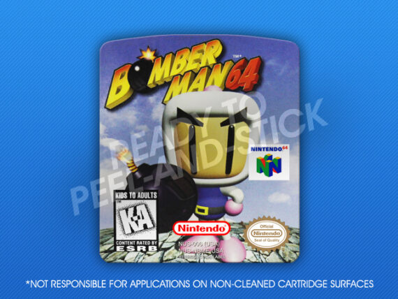N64 - Bomberman 64 Label - Retro Game Cases 🕹️
