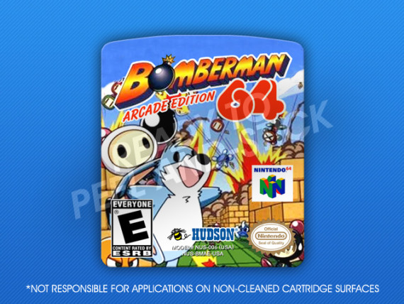 N64 - Bomberman 64: Arcade Edition Label - Retro Game Cases