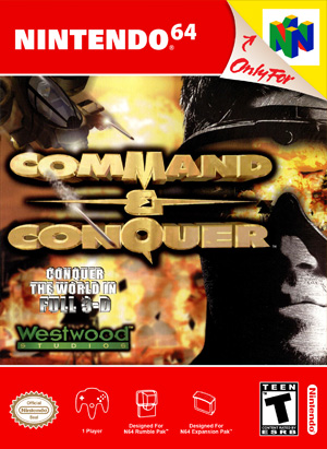 N64 – Command and Conquer (front) - Retro Game Cases