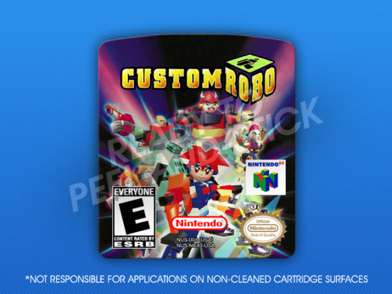 N64 - Custom Robo Label - Retro Game Cases