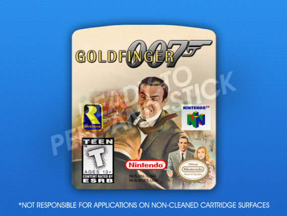 N64 - Goldfinger 007 Label - Retro Game Cases