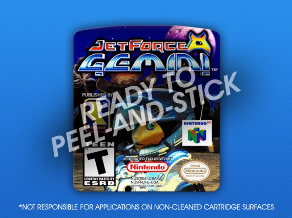 N64 - Jet Force Gemini Label - Retro Game Cases