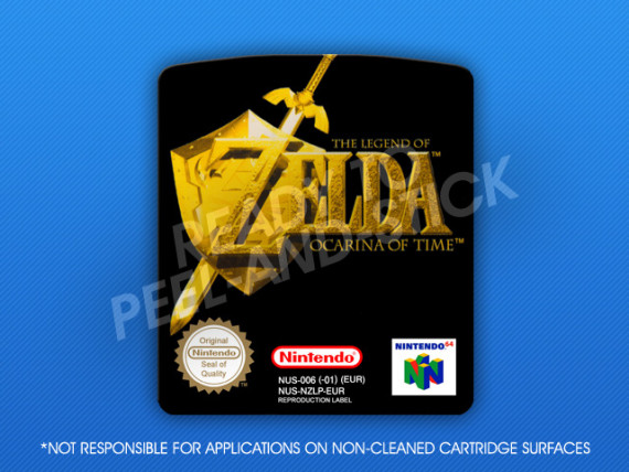 N64 - Legend of Zelda: Ocarina of Time (PAL) Label - Retro Game Cases