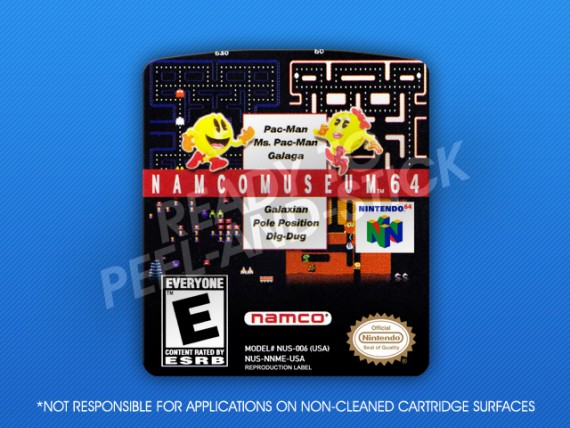 N64 - Namco Museum 64 Label - Retro Game Cases