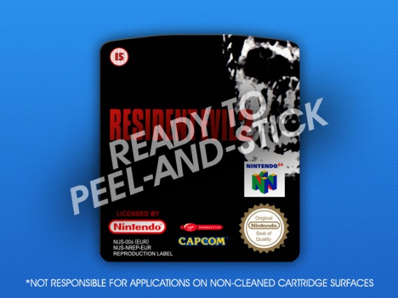N64 - Resident Evil 2 (PAL) Label - Retro Game Cases