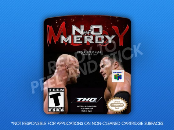 N64 - WWF: No Mercy Label - Retro Game Cases