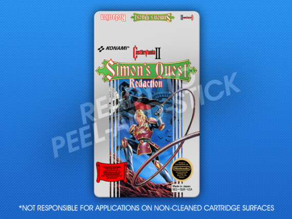Castlevania II: Simon’s Quest Redaction - Retro Game Cases 🕹️