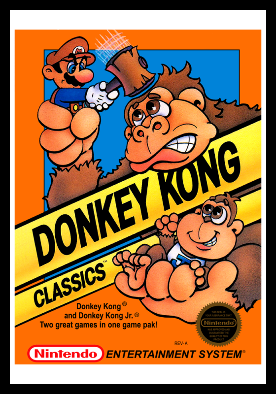 NES – Donkey Kong Classics Poster - Retro Game Cases 🕹️