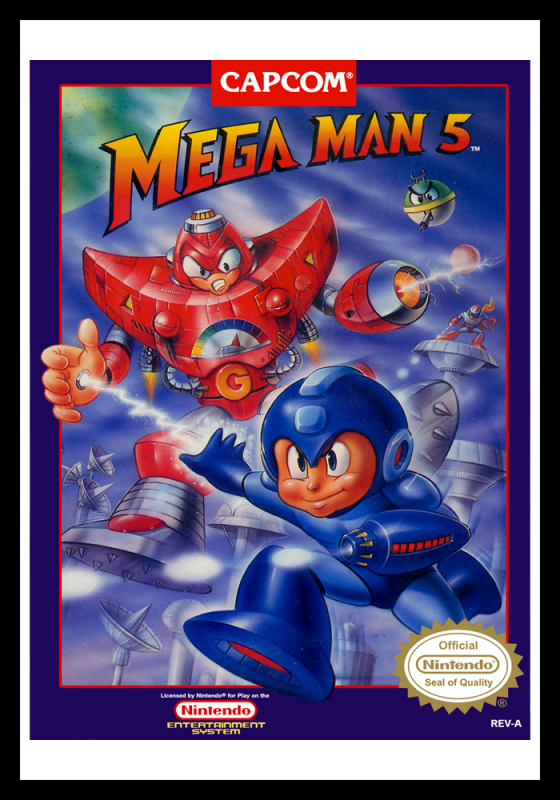 NES – Mega Man 5 Poster - Retro Game Cases 🕹️