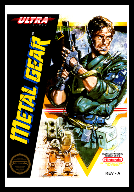 NES – Metal Gear Poster - Retro Game Cases 🕹️