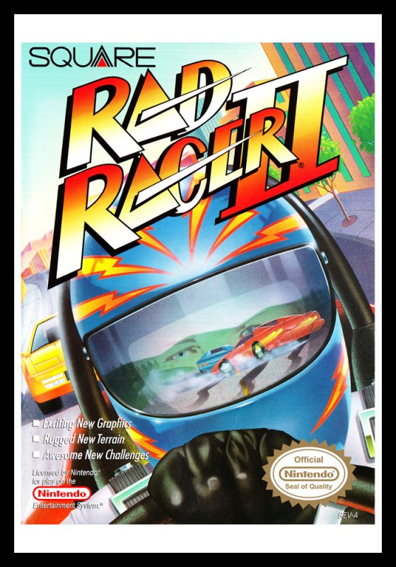 NES – Rad Racer II Poster - Retro Game Cases 🕹️