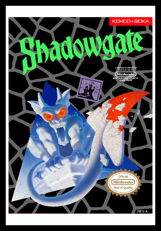 NES – Shadowgate Poster - Retro Game Cases 🕹️