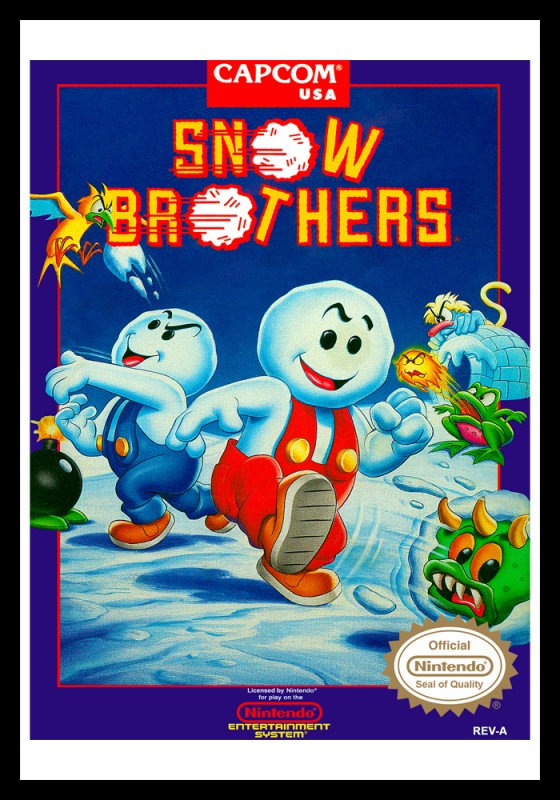 NES – Snow Brothers Poster - Retro Game Cases 🕹️