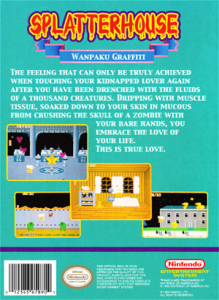 Splatterhouse Wanpaku Graffiti - Retro Game Cases 🕹️