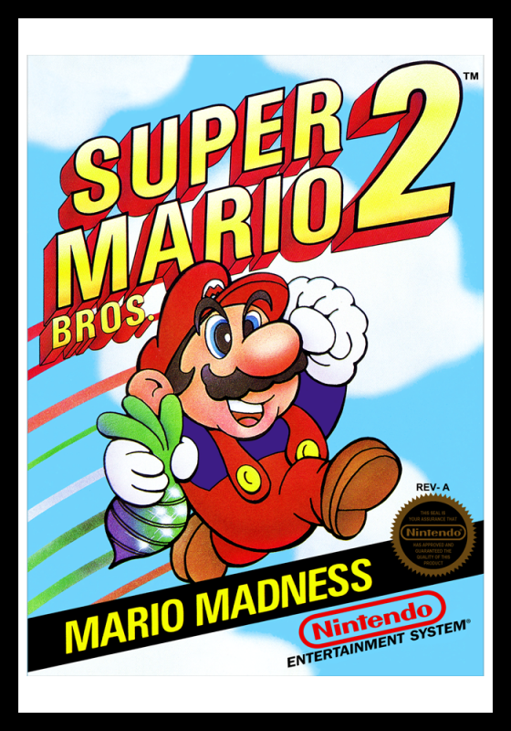 NES – Super Mario Bros. 2 Poster - Retro Game Cases 🕹️