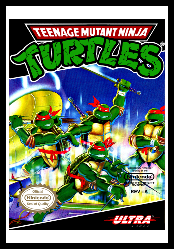 NES – Teenage Mutant Ninja Turtles Poster - Retro Game Cases 🕹️