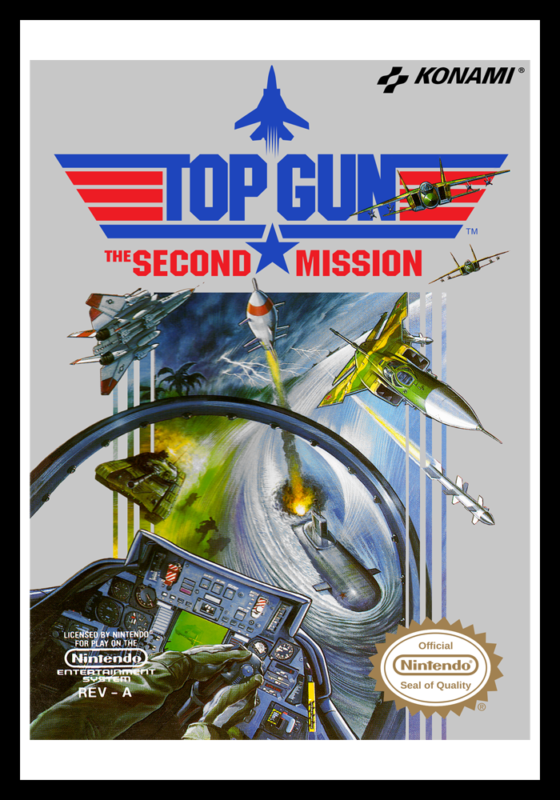 NES – Top Gun: The Second Mission Poster - Retro Game Cases 🕹️
