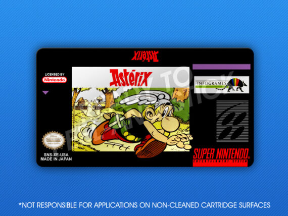 SNES - Asterix Label - Retro Game Cases