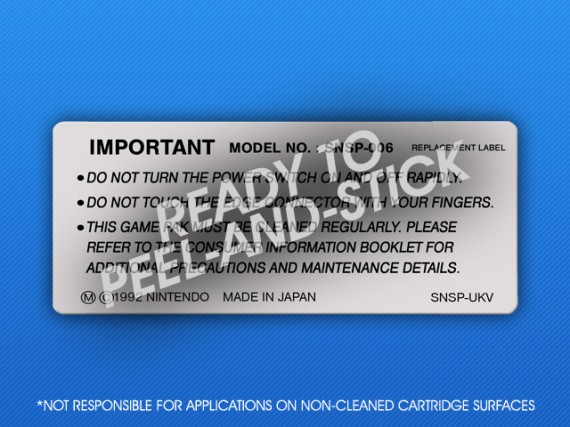 SNES - Back Cartridge 5-Pack (PAL) (PAL) Label - Retro Game Cases