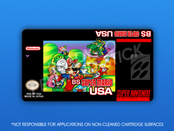 SNES - BS Super Mario USA Label - Retro Game Cases