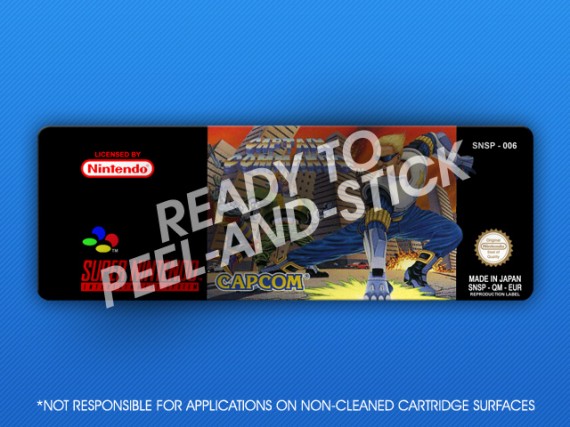 SNES PAL Labels - Retro Game Cases