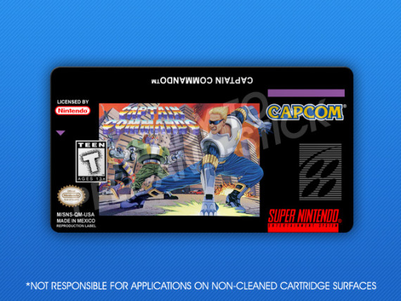 SNES - Captain Commando Label - Retro Game Cases