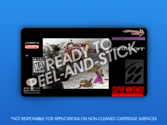 SNES - Chrono Trigger Label - Retro Game Cases