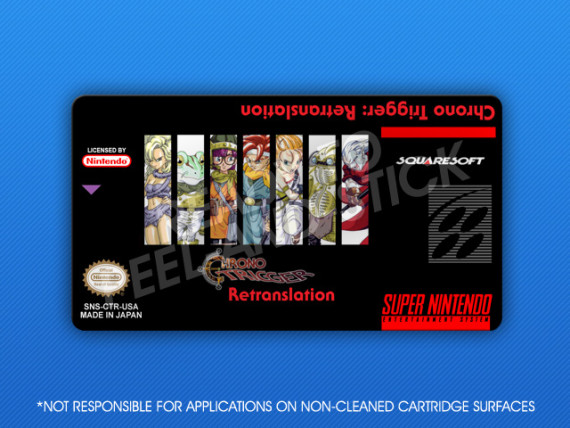 SNES - Chrono Trigger: Retranslation Label - Retro Game Cases