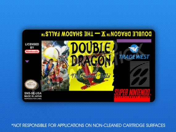 SNES - Double Dragon V: The Shadow Falls Label - Retro Game Cases