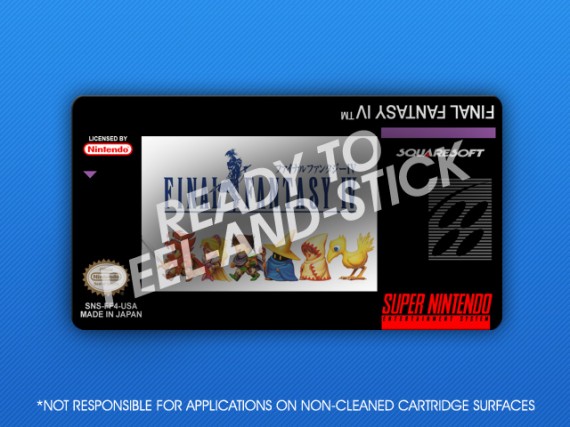 SNES - Final Fantasy IV Label - Retro Game Cases