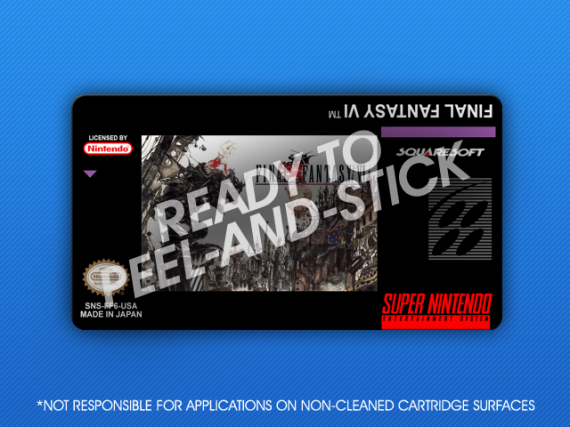 SNES - Final Fantasy VI Label - Retro Game Cases