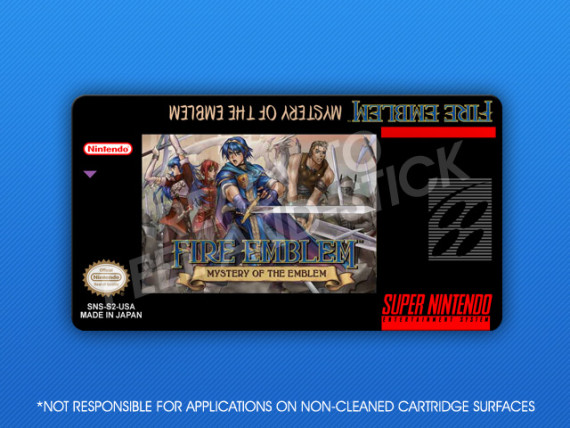 SNES - Fire Emblem: Mystery of the Emblem Label - Retro Game Cases