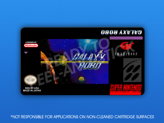 SNES - Galaxy Robo Label - Retro Game Cases