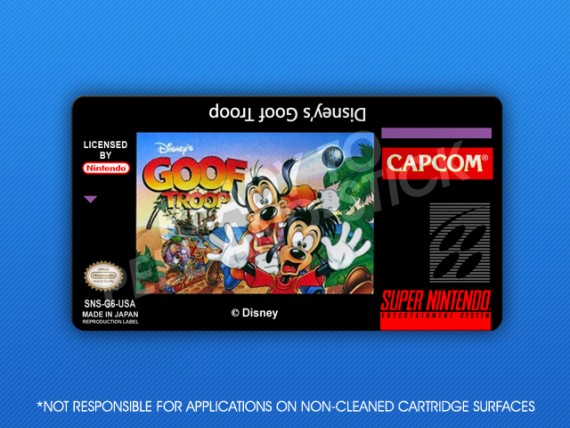 SNES - Goof Troop Label - Retro Game Cases