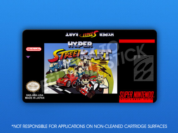 SNES - Hyper Street Kart Label - Retro Game Cases