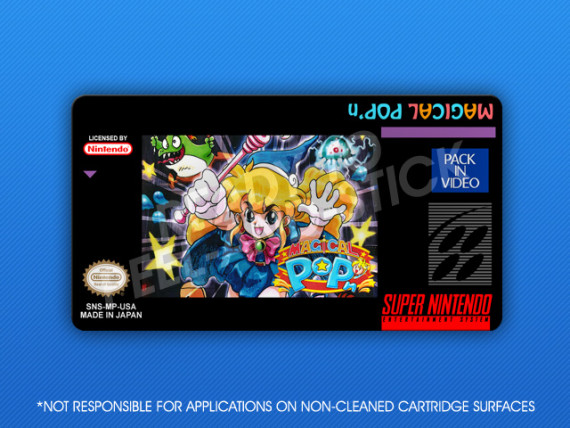 SNES - Magical Pop’n Label - Retro Game Cases